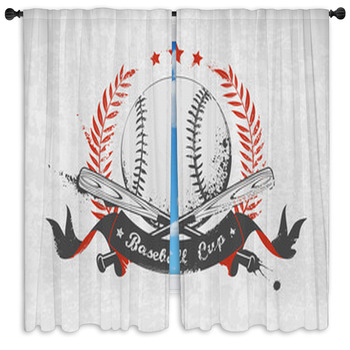Baseball Drapes & Window Treatments | Black Out | Custom Sizes