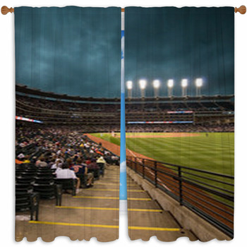 Baseball Window Curtains & Drapes | Black Out | Custom Sizes