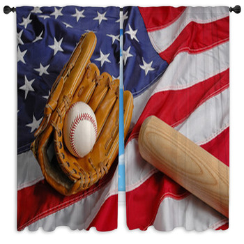 Baseball Drapes & Window Treatments | Black Out | Custom Sizes