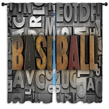 Baseball Drapes & Window Treatments | Black Out | Custom Sizes