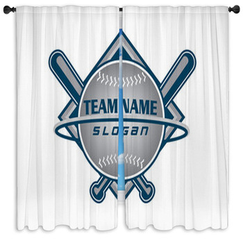 Baseball Drapes & Window Treatments | Black Out | Custom Sizes