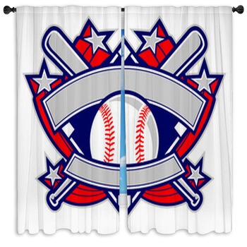 Baseball Drapes & Window Treatments | Black Out | Custom Sizes