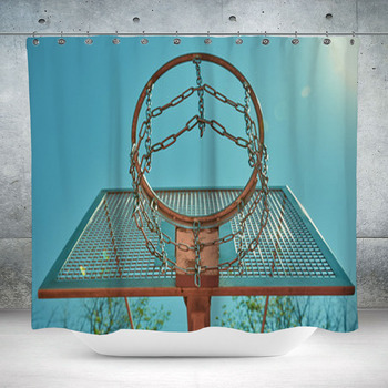 Basketball Shower Curtains, Bath Mats, & Towels Personalize