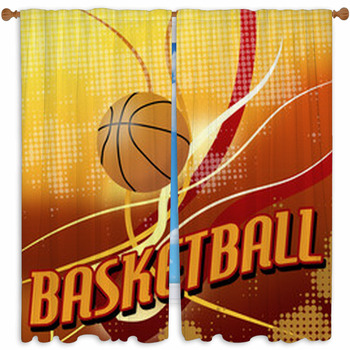 Basketball Window Curtains & Drapes | Block Out | Custom Sizes