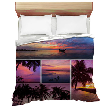 Tropical sunset Comforters, Duvets, Sheets & Sets | Custom
