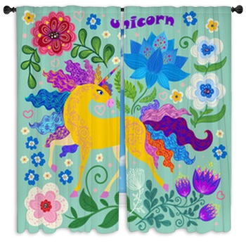 Unicorn Drapes & Window Treatments | Black Out | Custom Sizes