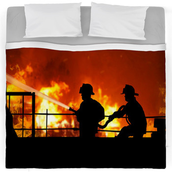 Firefighter Comforters, Duvets, Sheets & Sets | Personalized