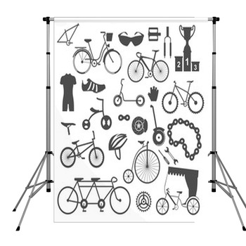 Bicycle Photographer Backdrops | Available in nearly ANY Custom Sizes