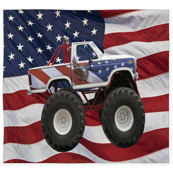 Monster truck Area Rugs & Custom Size Floor Mats
