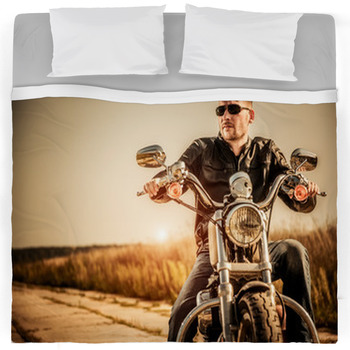 Motorcycle Comforters, Duvets, Sheets & Sets | Custom