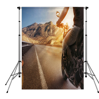 Motorcycle Photo Backdrops | Available in Super Large Custom Sizes