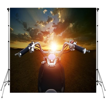 Motorcycle Photo Backdrops | Available in Super Large Custom Sizes