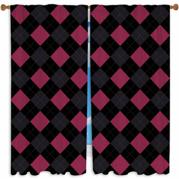 Argyle Drapes & Window Treatments | Black Out | Custom Sizes