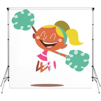 Cheerleading Custom Backdrops | Available in Super Large Custom Sizes