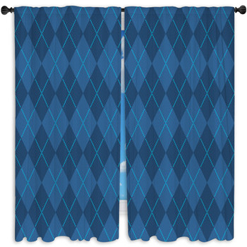 Argyle Drapes & Window Treatments | Black Out | Custom Sizes