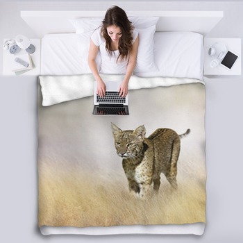 Bobcat Fleece Blanket Throws | Free Personalization