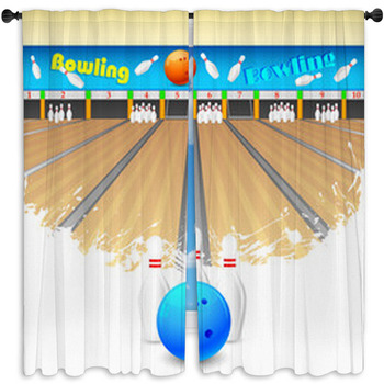 Bowling Window Curtains & Drapes | Black Out | Custom Sizes