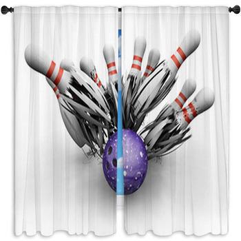 Bowling Window Curtains & Drapes | Black Out | Custom Sizes