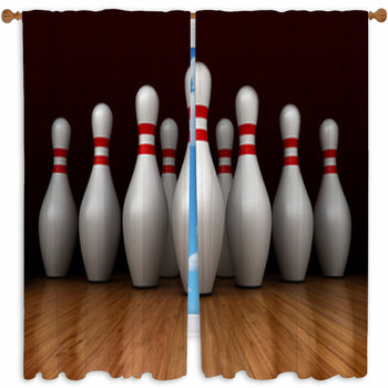 Bowling Window Curtains & Drapes | Black Out | Custom Sizes