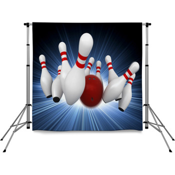 Bowling Photographer Backdrops | Available in nearly ANY Custom Sizes