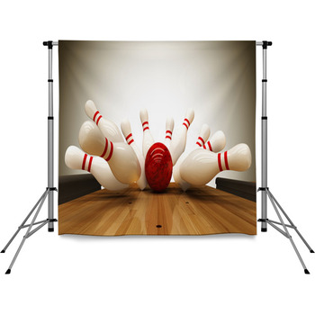 Bowling Photographer Backdrops | Available in nearly ANY Custom Sizes