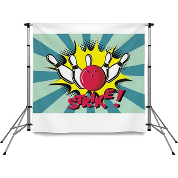 Bowling Photographer Backdrops | Available in nearly ANY Custom Sizes