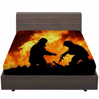 Firefighter Comforters, Duvets, Sheets & Sets | Personalized