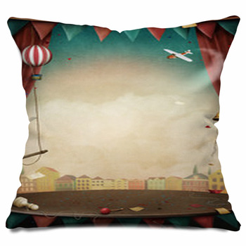Circus Throw Pillows, & Shams