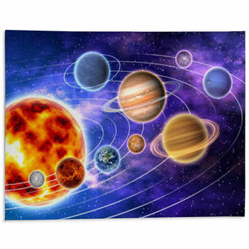 Solar system Area Rugs & Custom Size Floor Mats
