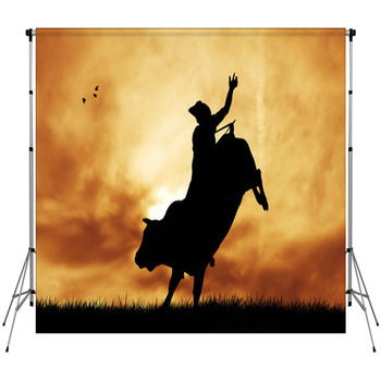 Rodeo Photographer Backdrops | Available in Very Large Custom Sizes