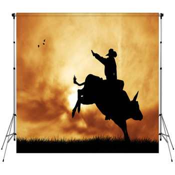 Rodeo Photographer Backdrops | Available in Very Large Custom Sizes