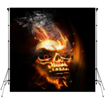 Skull Photographer Backdrops | Available in nearly ANY Custom Sizes
