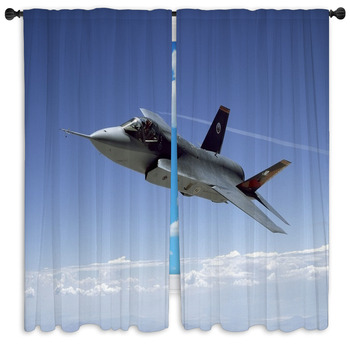 Jet fighter Drapes & Window Treatments | Black Out | Custom Sizes