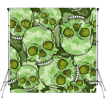 Skull Photographer Backdrops | Available in nearly ANY Custom Sizes