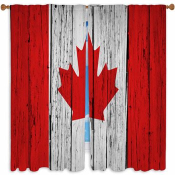 Canadian flag Curtains & Drapes | Block Out | Custom Sizes