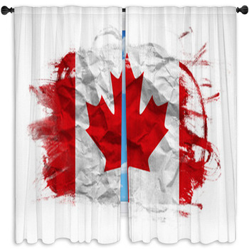 Canadian flag Curtains & Drapes | Block Out | Custom Sizes