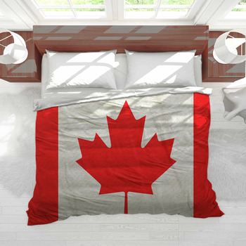 Canadian flag Comforters, Duvets, Sheets & Sets | Custom
