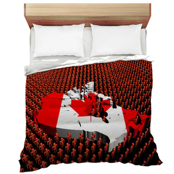 Canadian flag Comforters, Duvets, Sheets & Sets | Custom