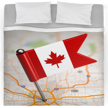 Canadian flag Comforters, Duvets, Sheets & Sets | Custom