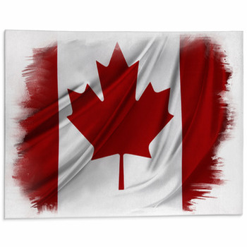 Canadian flag Area Rugs & Custom Size Floor Mats