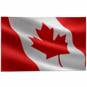 Canadian flag Area Rugs & Custom Size Floor Mats