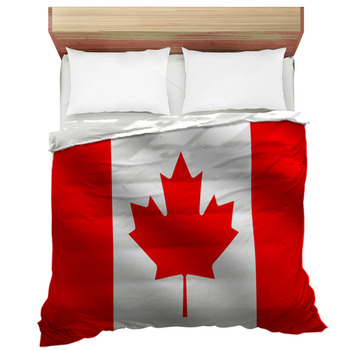 Canadian flag Comforters, Duvets, Sheets & Sets | Custom