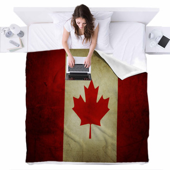 Canadian flag Comforters, Duvets, Sheets & Sets | Custom
