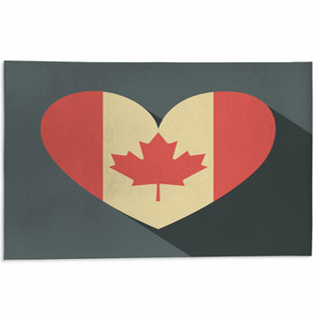 Canadian flag Area Rugs & Custom Size Floor Mats