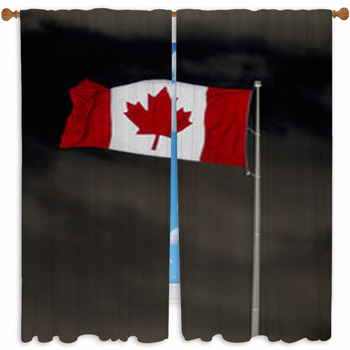 Canadian flag Curtains & Drapes | Block Out | Custom Sizes