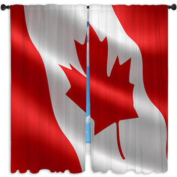 Canadian flag Curtains & Drapes | Block Out | Custom Sizes