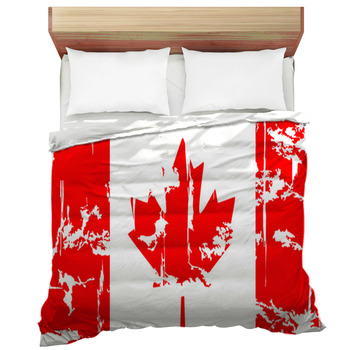Canadian flag Comforters, Duvets, Sheets & Sets | Custom
