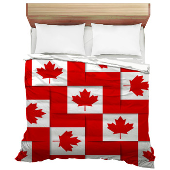 Canadian flag Comforters, Duvets, Sheets & Sets | Custom