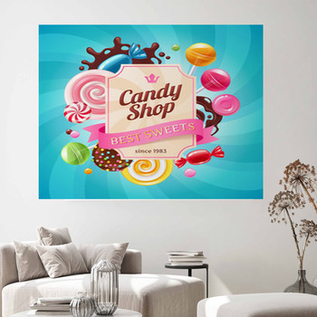 Candy Wall Decor in Canvas, Murals, Tapestries, Posters & More