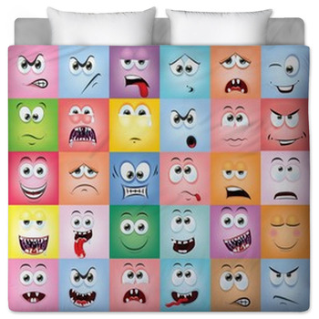 Smiley face Comforters, Duvets, Sheets & Sets | Personalized